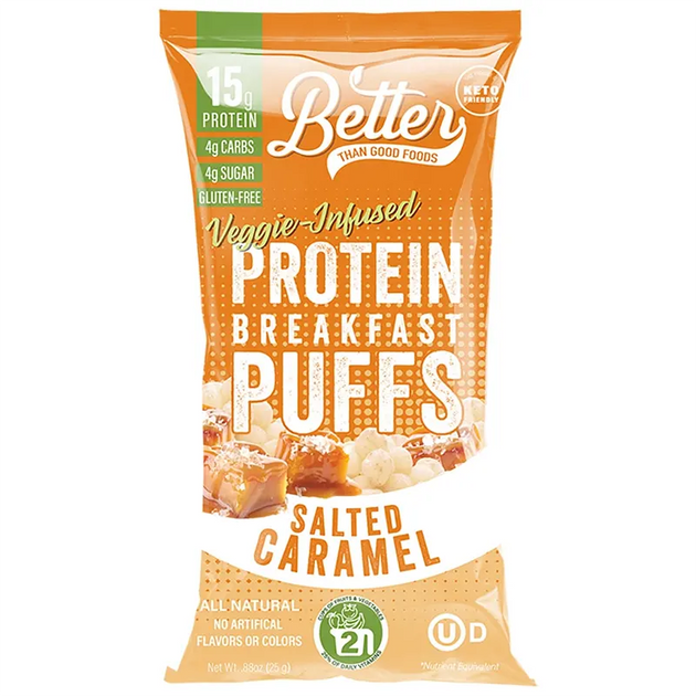 Keto Protein Puffs - Salted Caramel with veggies infused from Keto ...