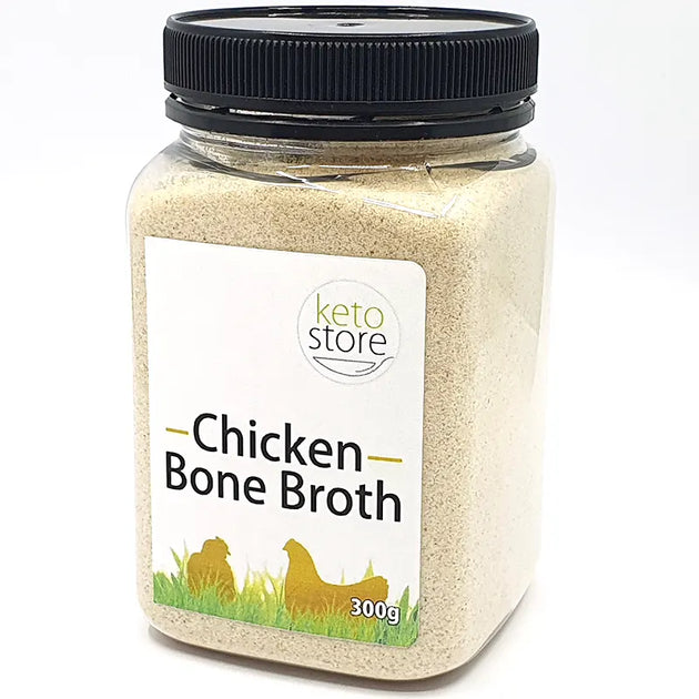 Chicken Bone Broth Powder 300g Jar by Keto Store NZ | Keto Store NZ Ltd