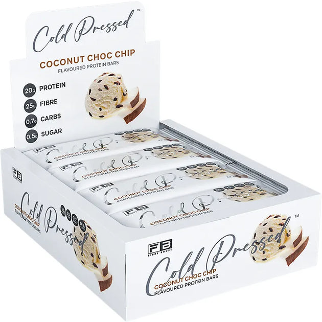 Fibre Boost Coconut Choc Chip Box of 12 from Keto Store NZ | Keto Store ...