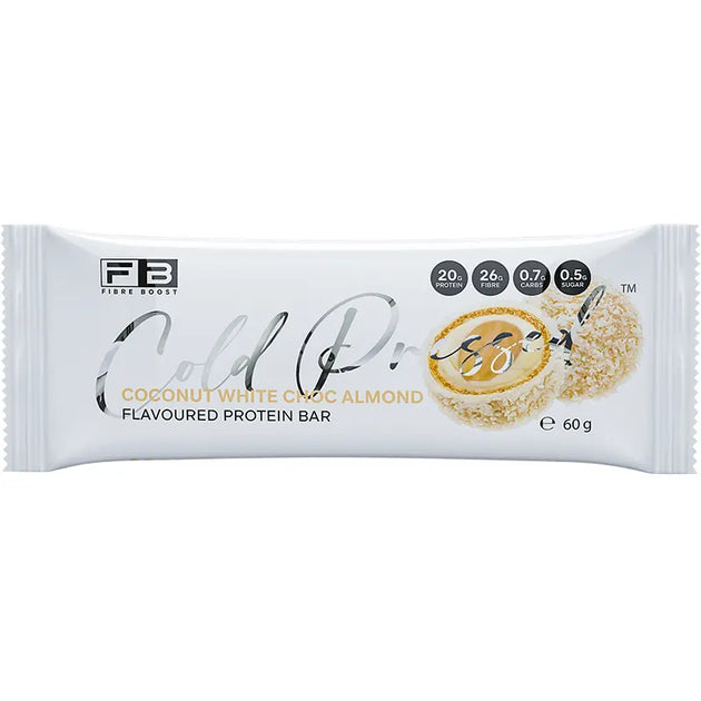Fibre Boost Coconut White Choc Almond from Keto Store NZ | Keto Store ...