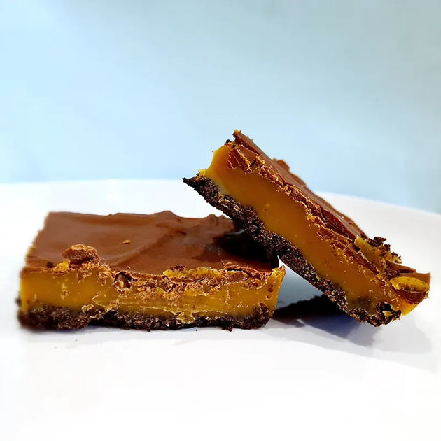 Coffee Caramel Slice (using Cocoa Protein Crisps) from Keto Store NZ ...
