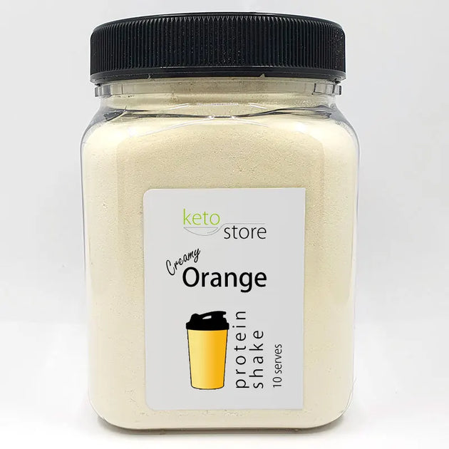 Orange Protein Shake 10 Serve Jar from Keto Store NZ | Keto Store NZ Ltd