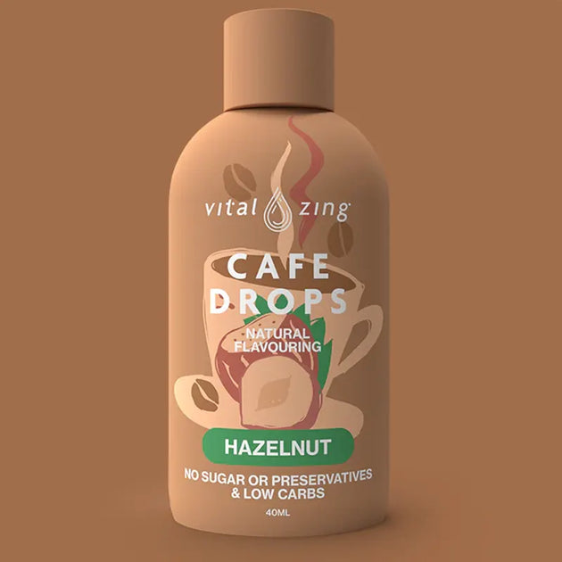 Cafe drops - Hazelnut - Vital Zing at Keto Store NZ | Keto Store NZ Ltd