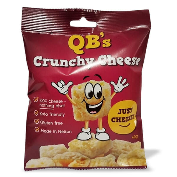 QBs Crunchy Cheese - Snack 40g size | Keto Store NZ Ltd
